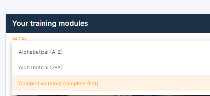 My Modules Tab